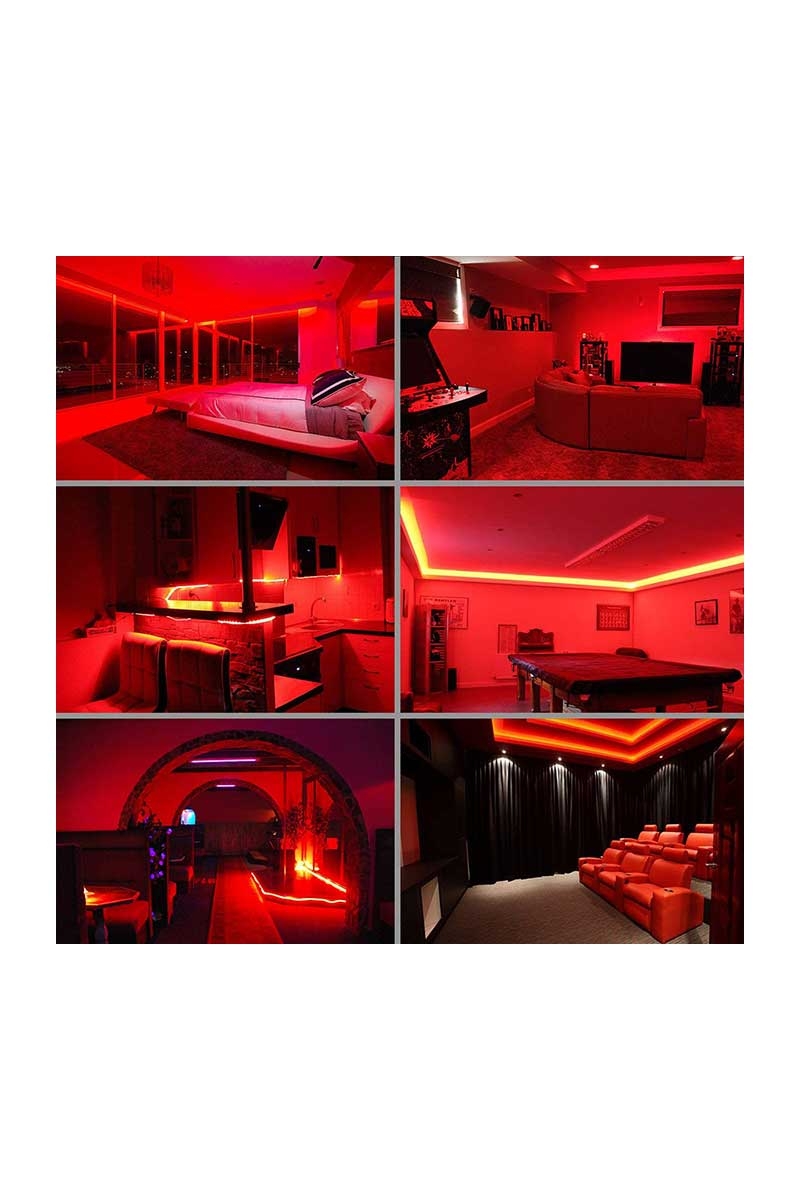 ACK AS01-00804 7W 12V Kırmızı 4040 Şerit Led