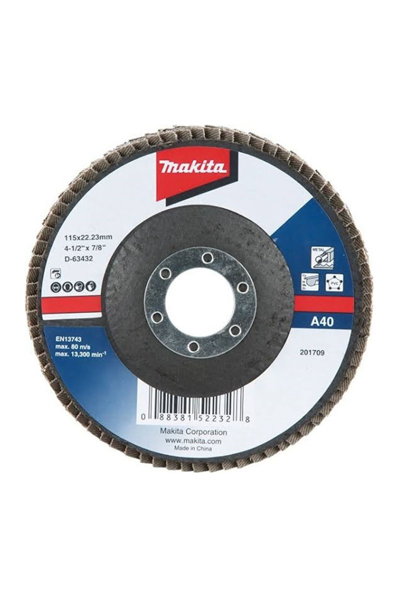 Makita D-63432 10 Adet 115mm A40 Kum Flap Disk