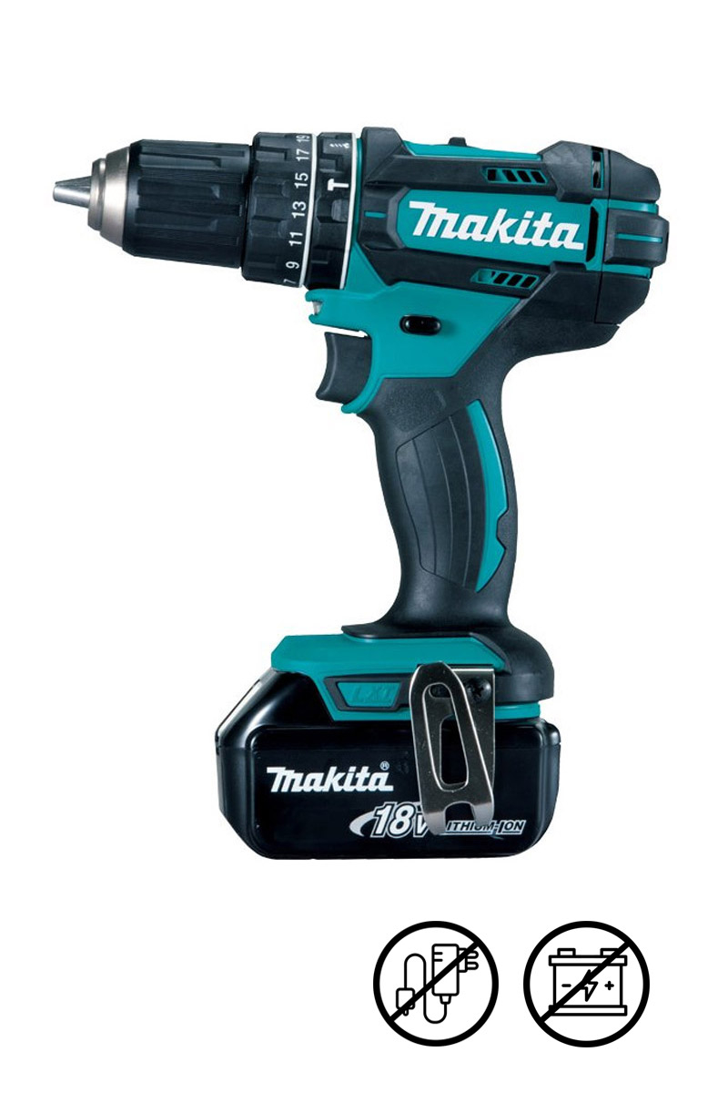 En Ucuz Makita DHP482RFE 18V Li Çift Akülü Darbeli Matkap Vidalama ...