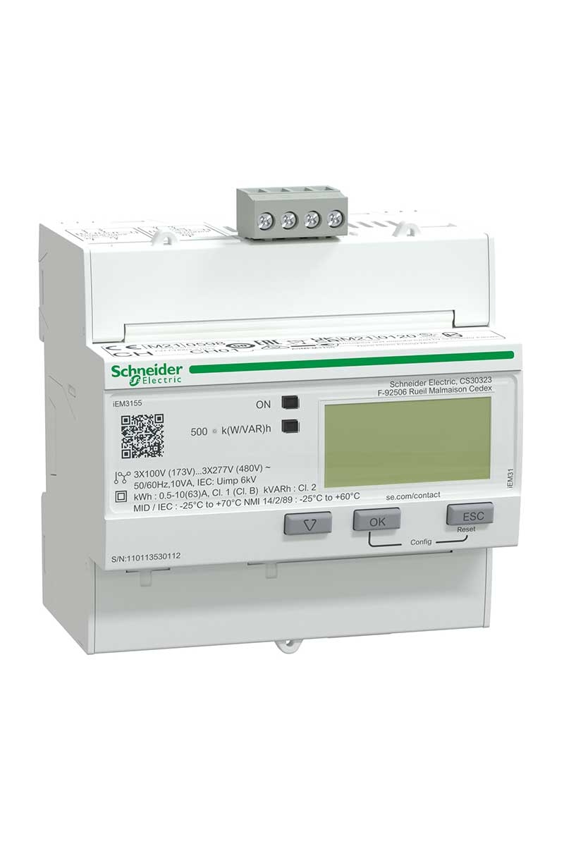 Schneider A9MEM3155 İEM3155 63A RS485 Enerji Ölçer