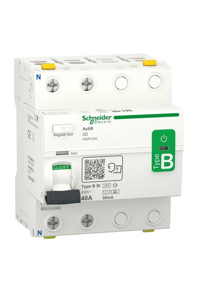 Schneider A9Z61240 40A Kaçak Akım Korumalı Otomatik Sigorta
