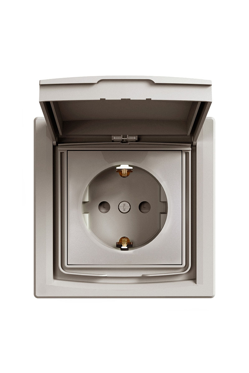 En Ucuz Schneider EPH3100369 IP44 Asfora Bronz Çocuk Korumalı Kapaklı ...