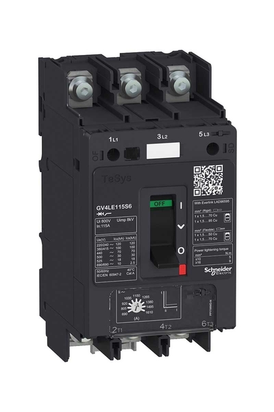 Schneider GV4LE115N6 Tesys Gv4 50kA 3P 115A Devre Kesici