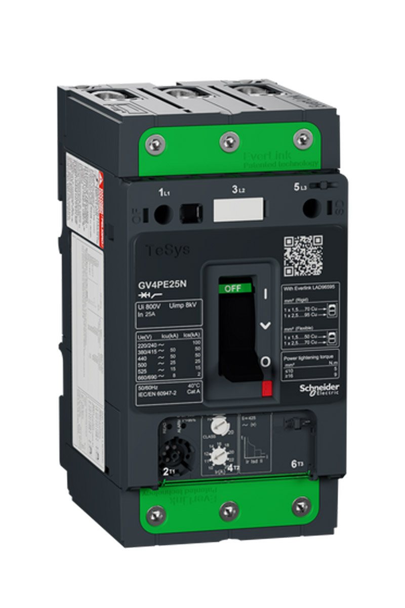 Schneider GV4PE25N Tesys Gv4 50kA 3P 25A Devre Kesici