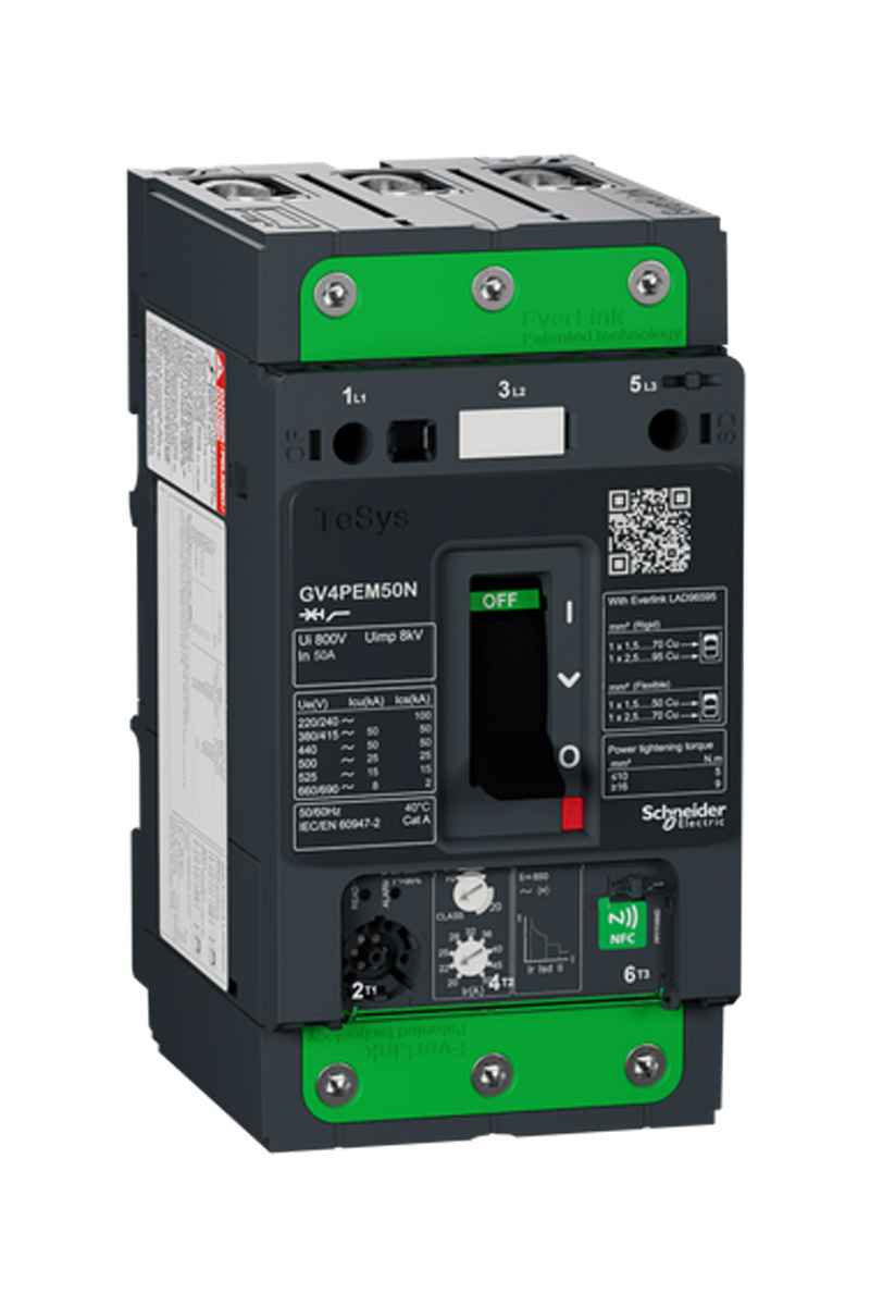 Schneider GV4PEM50N Tesys Gv4 50kA 3P 50A Devre Kesici
