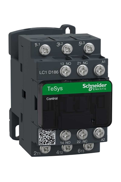 Schneider LC1D186B7 Tesys D 440V 18A 24VAC Bobinli Kontaktör