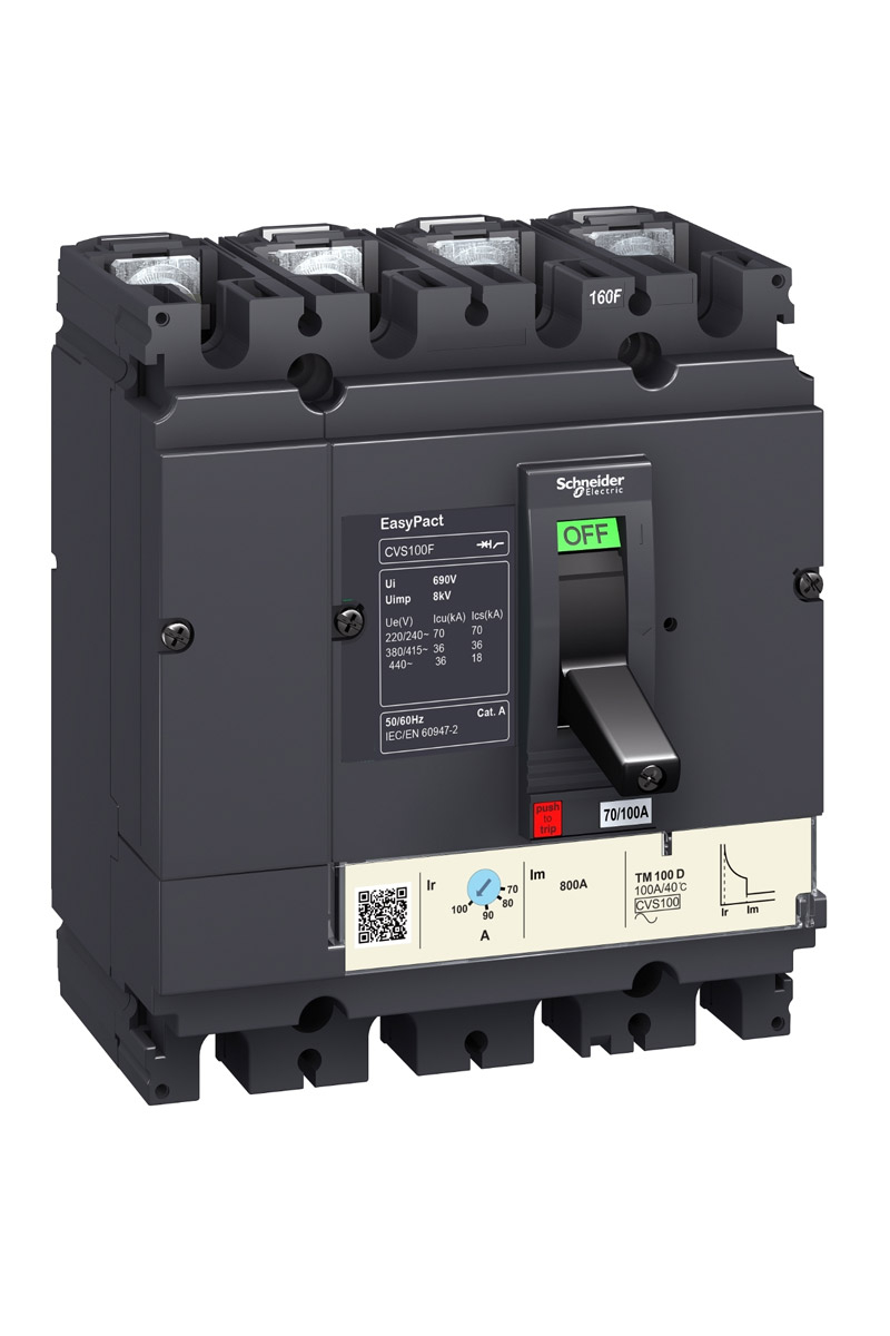 Schneider LV516322 CVS160B TM125D 4P4D Devre Kesici