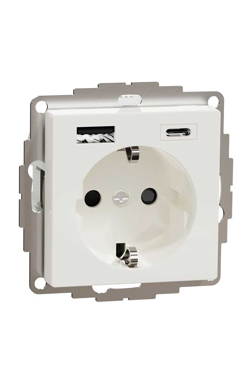 En Ucuz Schneider MTN2367-0319 Usb Type A+C 3A Prizli Kutup Beyazı ...