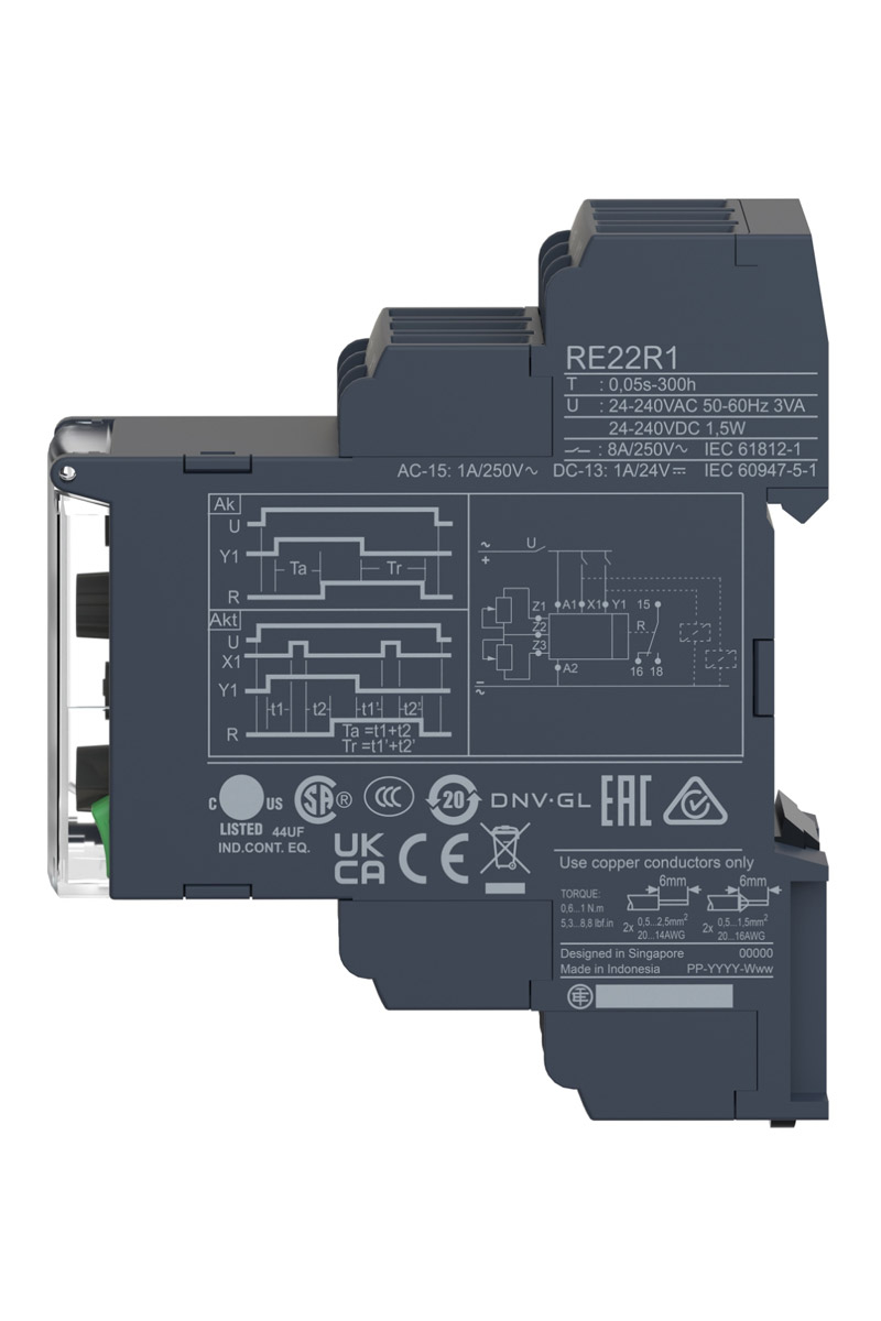 Schneider RE22R1MLMR On-Off Süresi Flaşörlü Zaman Rölesi