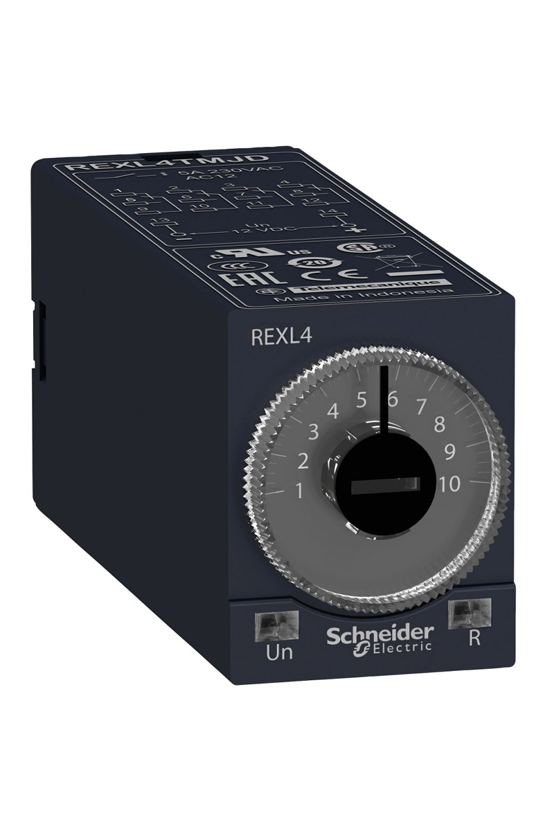 Schneider REXL4TMP7 230V AC 4 Kontaklı Zaman Rölesi