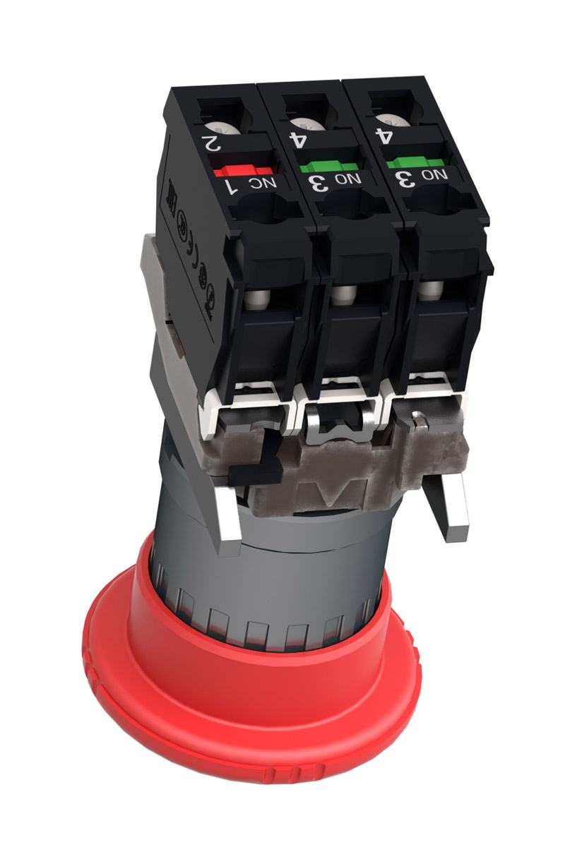 En Ucuz Schneider XB4BS84441 1NA+2NK Kırmızı Acil Durdurma Butonu ...