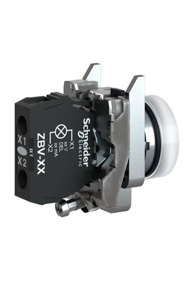 Schneider XB4BVG1 120V Beyaz Ledli Kumanda Butonu | elektromarketim.com