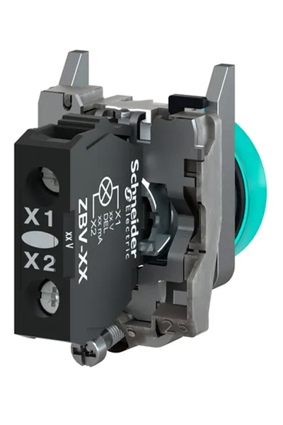 Schneider XB4BVG3 120V Yeşil Ledli Kumanda Butonu