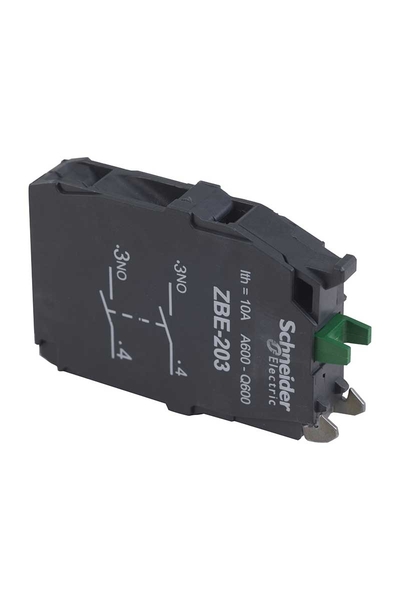 Schneider ZBE203 22mm Başlık için 2NA Çift Kontak Bloğu ...