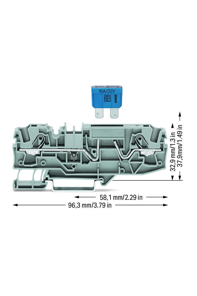 En Ucuz Wago 2006-1681 25 Adet 6-10mm2 Otomotiv Tipi Sigortalı Klemens