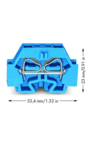 Wago 262-304 50 Adet 4mm2 Mavi 2 İletkenli Mini Klemens