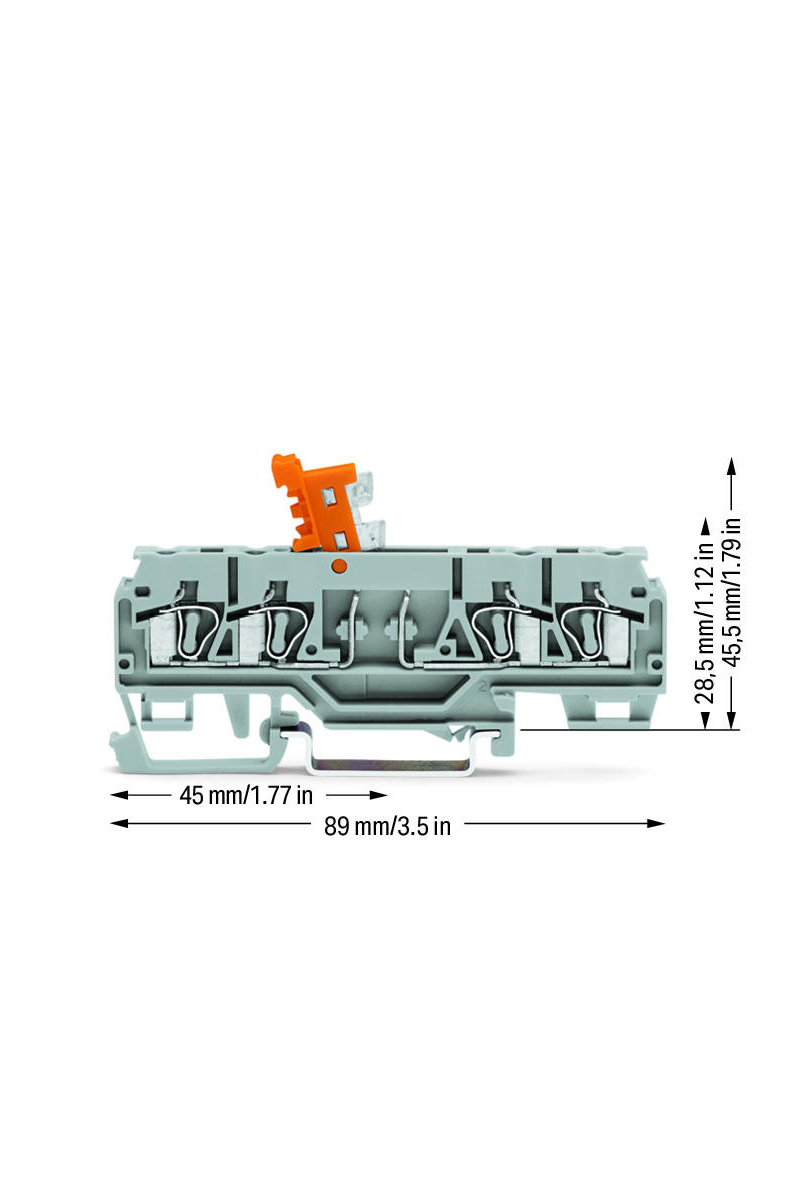 En Ucuz Wago 280-870 100 Adet 2.5mm2 2 İletkenli Ayırma Test Klemensi