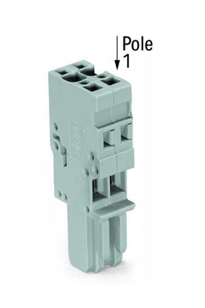 Wago 769-102 100 Adet Gri 2 Kutuplu Kod Dişi Konnektör
