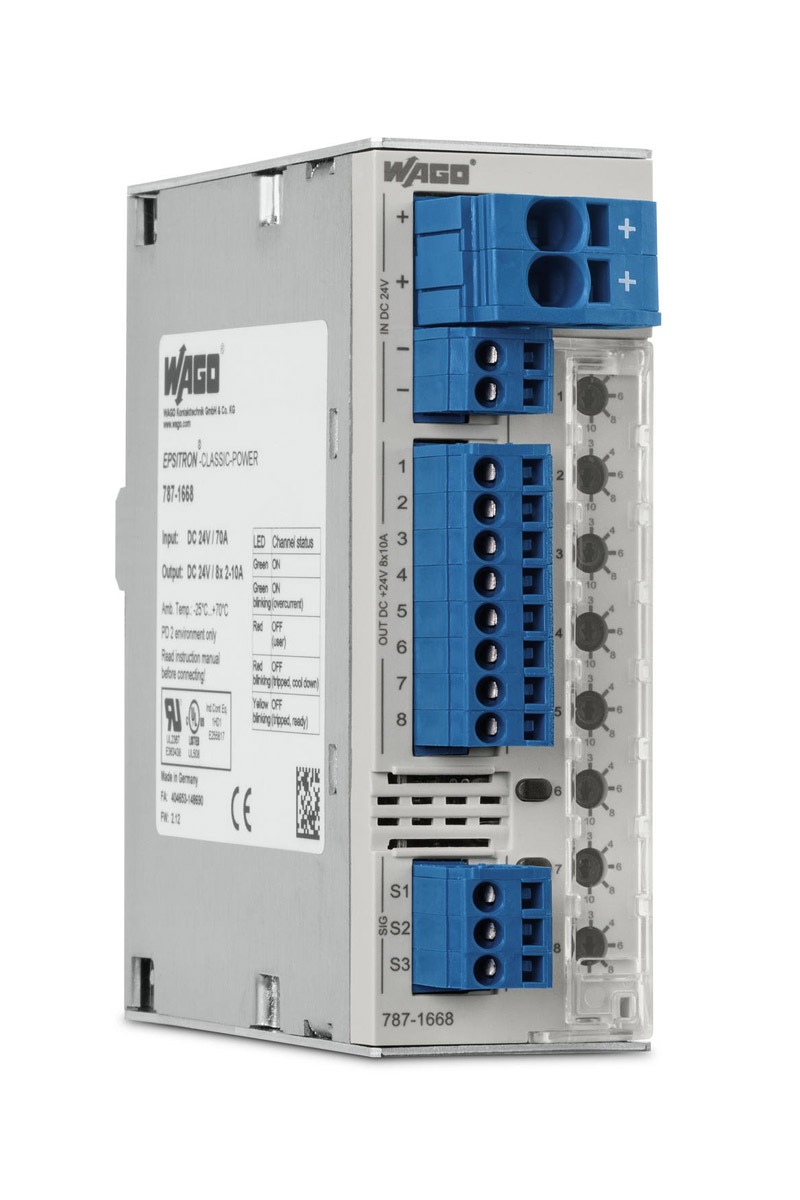 Wago 787-1668/006-1000 8x24VDC Elektronik Sigorta